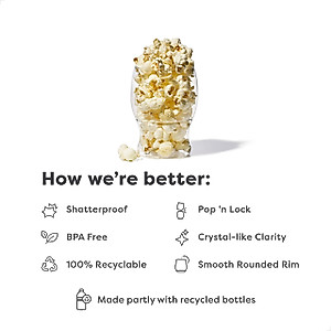 TOSSWARE POP 12oz Pint Jr, Premium Quality, Recyclable, Unbreakable & Crystal Clear Plastic Beer Glasses, Set of 12