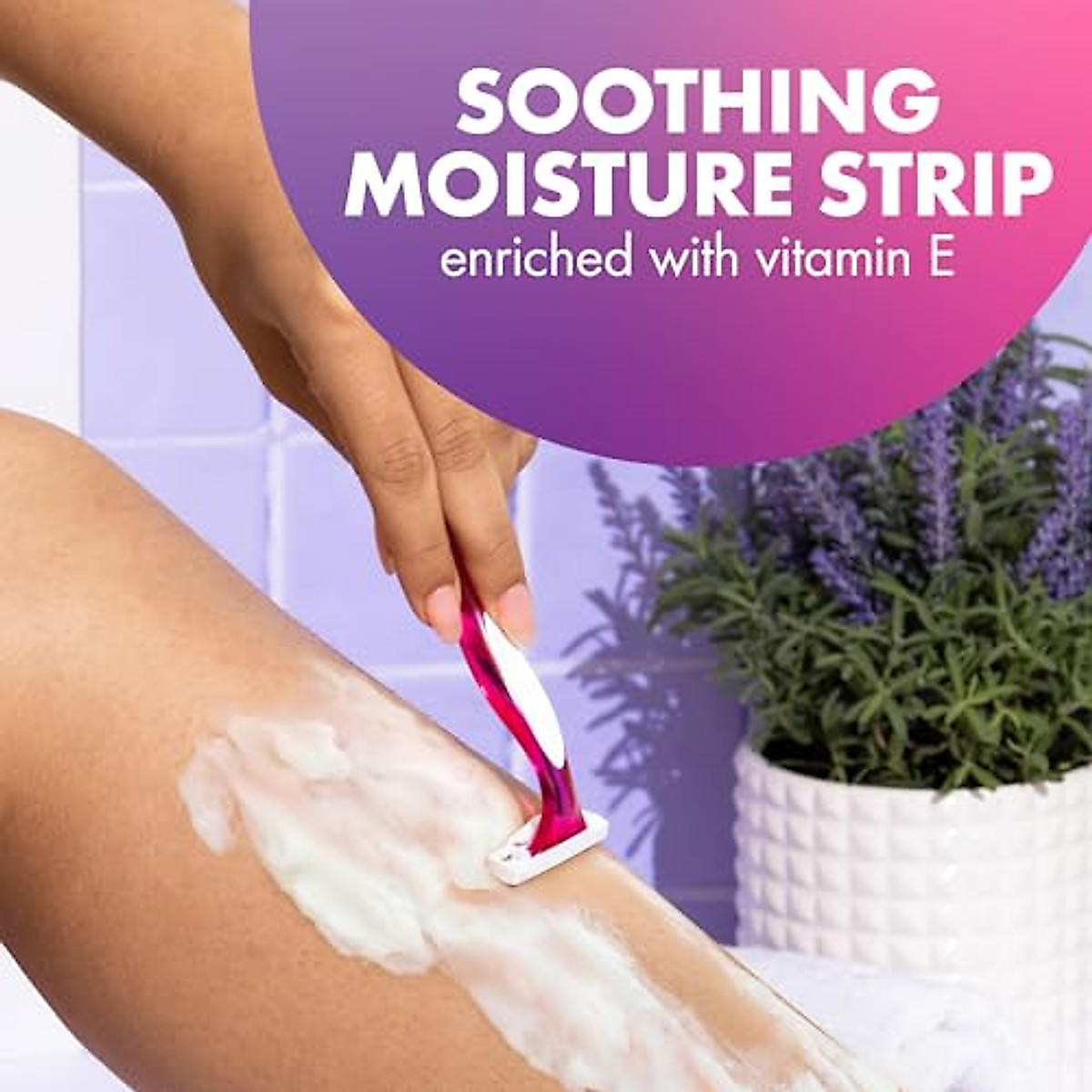 BIC Soleil Twilight Disposable Razor, Women, 4-Count (Pack of 6)