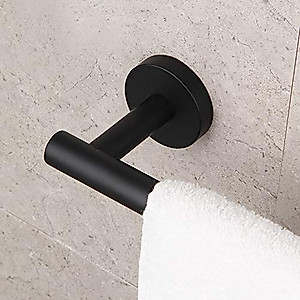 GERZWY Bathroom Towel Bar 33" Stainless Steel Towel Bar Matte Black Contemporary Style Wall Mount for Bath Kitchen AG1101C85-BK