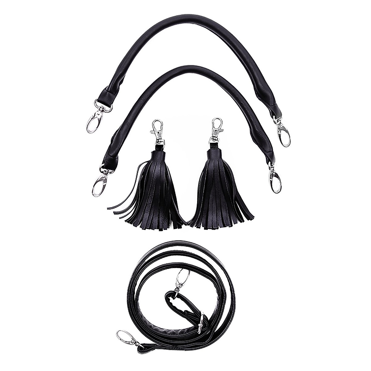 Restyle Gothic Occult Henna Round Bag Black Faux Leather Moon Handbag