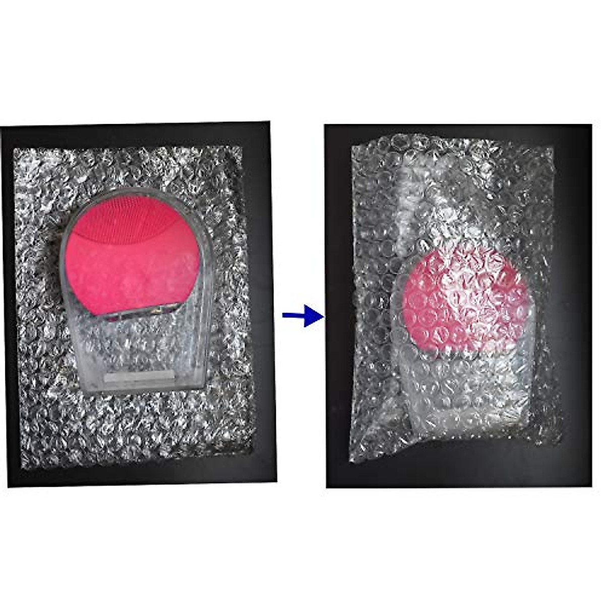 100Pack 6x8 Inch Bubble Out Bags Bubble Pouches Wrap Cushioning Packaging Bags, Double-Side Premium Small Bubble Out Pouch for Moving, Shipping, and Storage