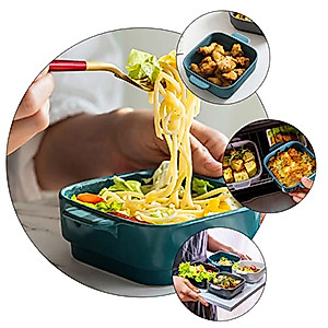 1pc Ceramic Bakeware Ceramic Bread Pan Square Cupcake Pans Ceramic Bread Loaf Pan Ceramic Cookie Sheet Porcelain Lasagna Plate Ceramic Tart Pan Rice Plate Rice Bowl Kitchen Supply/1533 (Color : Green