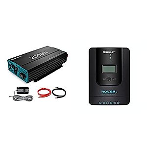 Renogy 2000W Pure Sine Wave Inverter + Renogy 40A MPPT Solar Charge Controller