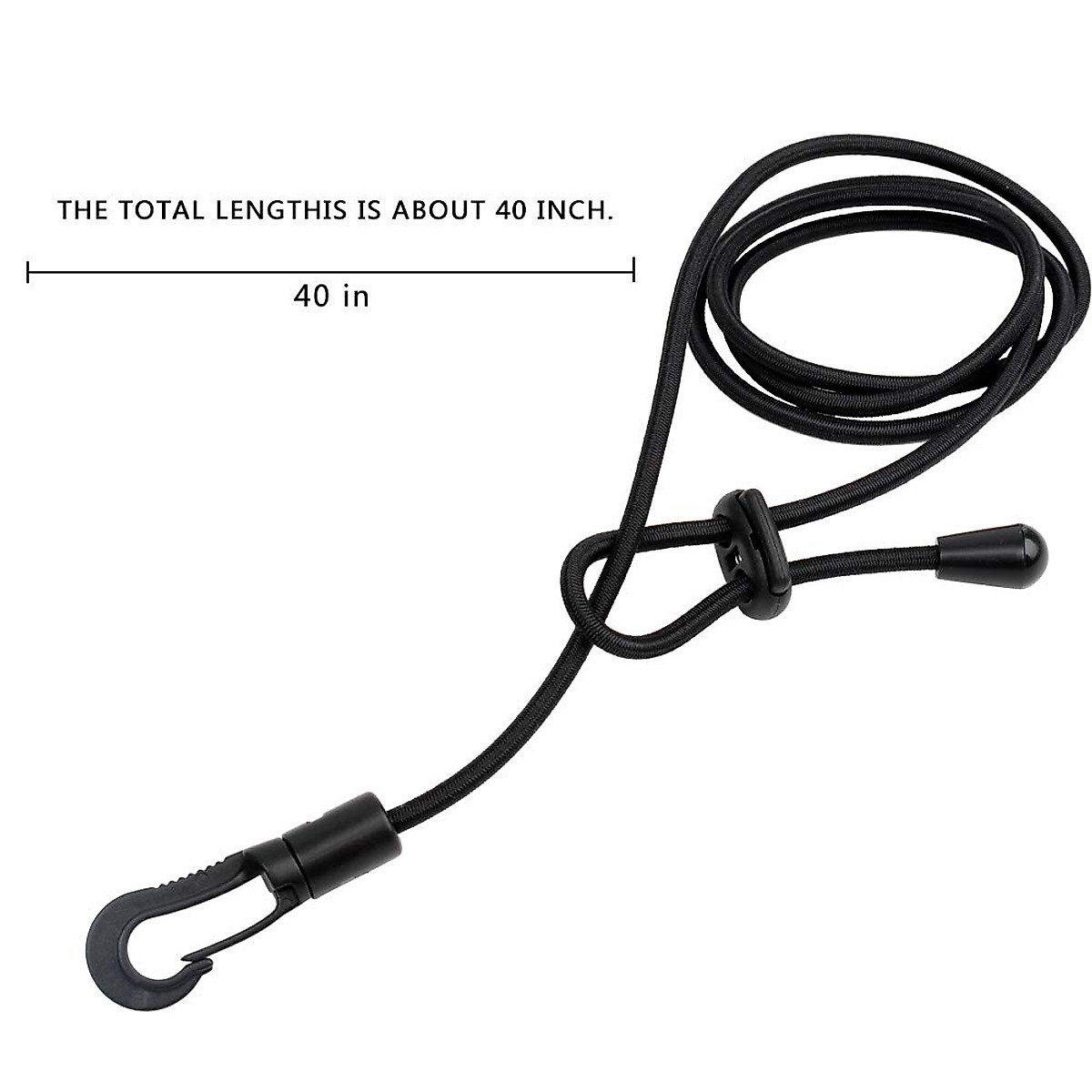 Kayak Paddle Leash 2 Pcs Safety Rod Adjustable Canoe Paddle Fishing Rod Survival Paracord Bungee Cord Safety Lanyard Strap With Snap Hook for Kayaking Securing Canoe SUP Board Rowing Surfing Cycling