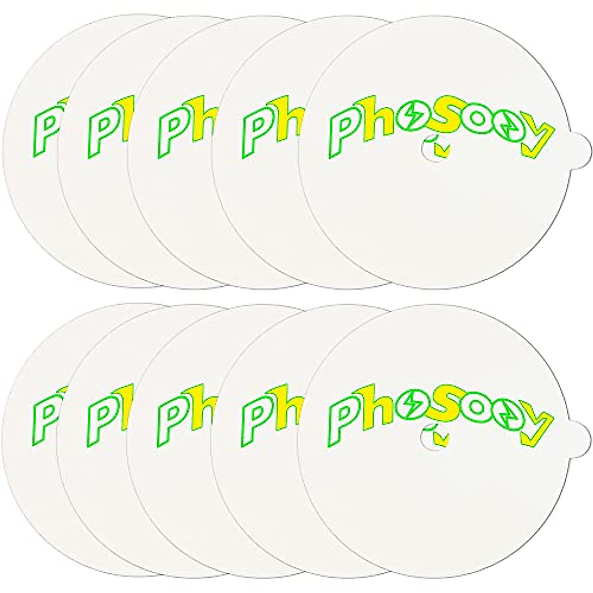 Phosooy Sticky Glue Board, Sticky Glue Board Pad Refills, Flea Trap Refill Discs for Pest Control Mosquito Trap, 10 Per Pack