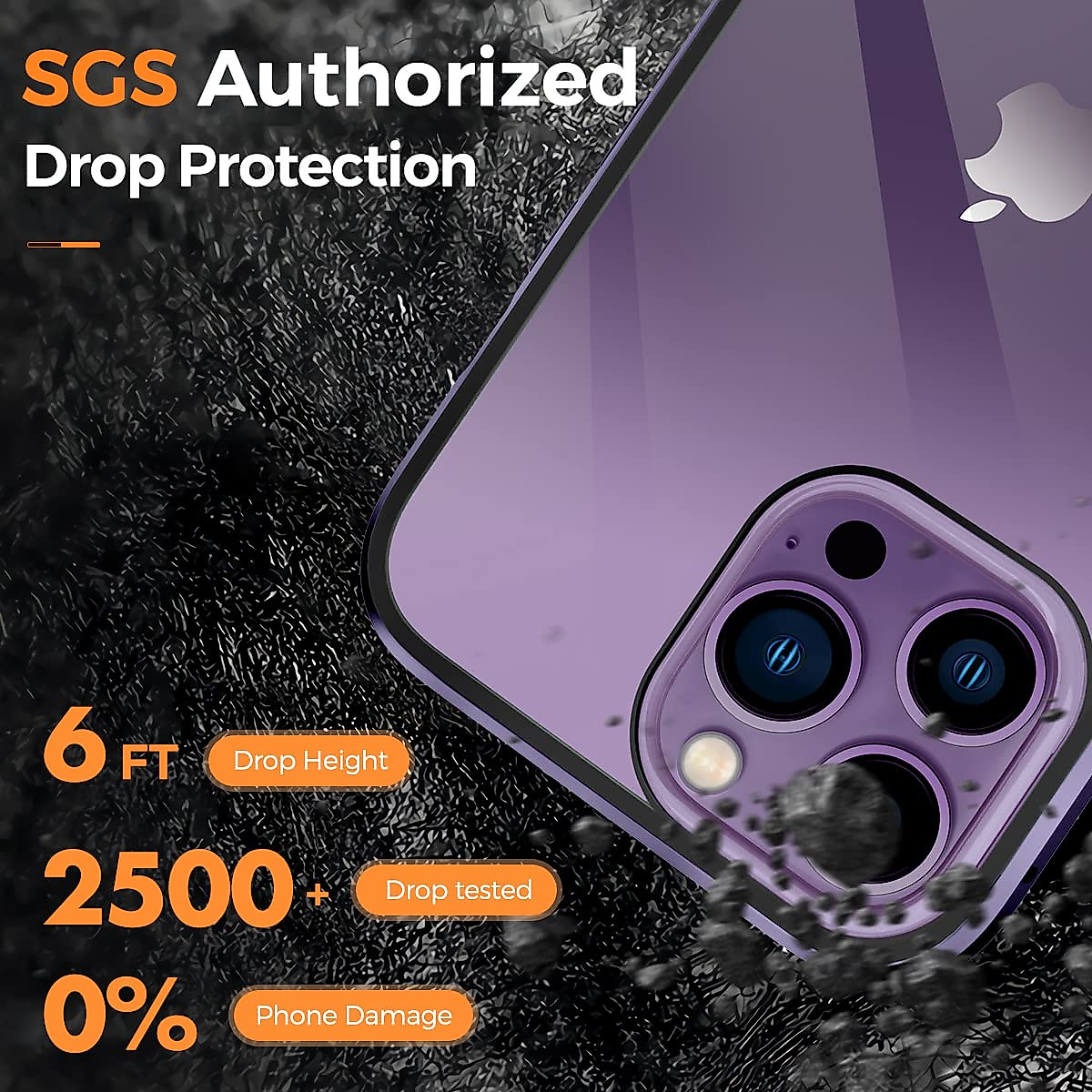 [2023 New Safety Lock+Camera Protector] Magnetic Case for iPhone 14 Pro Max,[100% Screen Sensitivity ][Anti-Peeping Screen Protector] Double Sided 9H Glass Privacy Case for iPhone 14 Pro Max