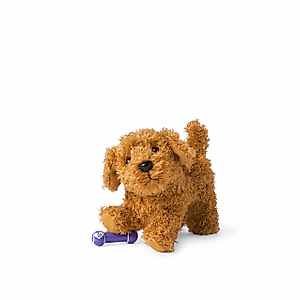 American Girl Truly Me 18-inch Doll Pet Daffodil Doodle Dog with Magnetic Mouth to Hold Her Barbell Toy, For Ages 6+