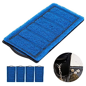 Naroote Fish Tank Filters, 4PCS Blue Carbon Filter Element Fish Tank Filter Cartridges, Carbon Cartridges, Turtle Tank Filter for Aquarium