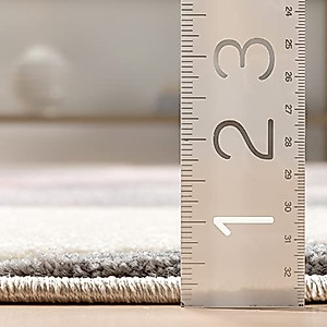 Well Woven Astrid Landon 5'3" x 7'3" Light Pink Geometric Modern Area Rug