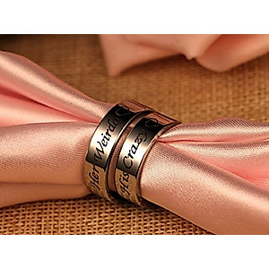 Blowin His Crazy Heart Ring Stainless Steel Engagement Wedding Band for Women (Her Size 9)