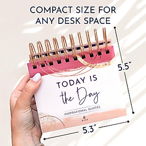 Motivational Calendar - Daily Flip Calendar with Motivational Quotes - Inspirational Gifts for Women, Office Decor for Women, Office Gifts for Women, Motivational Gifts, Desk Decorations Women