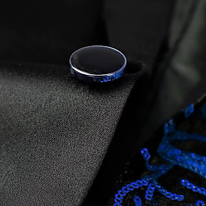 Men Black Sequin Shiny Prom Suit Jacket One Button Slim Fit Sport Coats and Blazers Tuxedo for Wedding Banquet