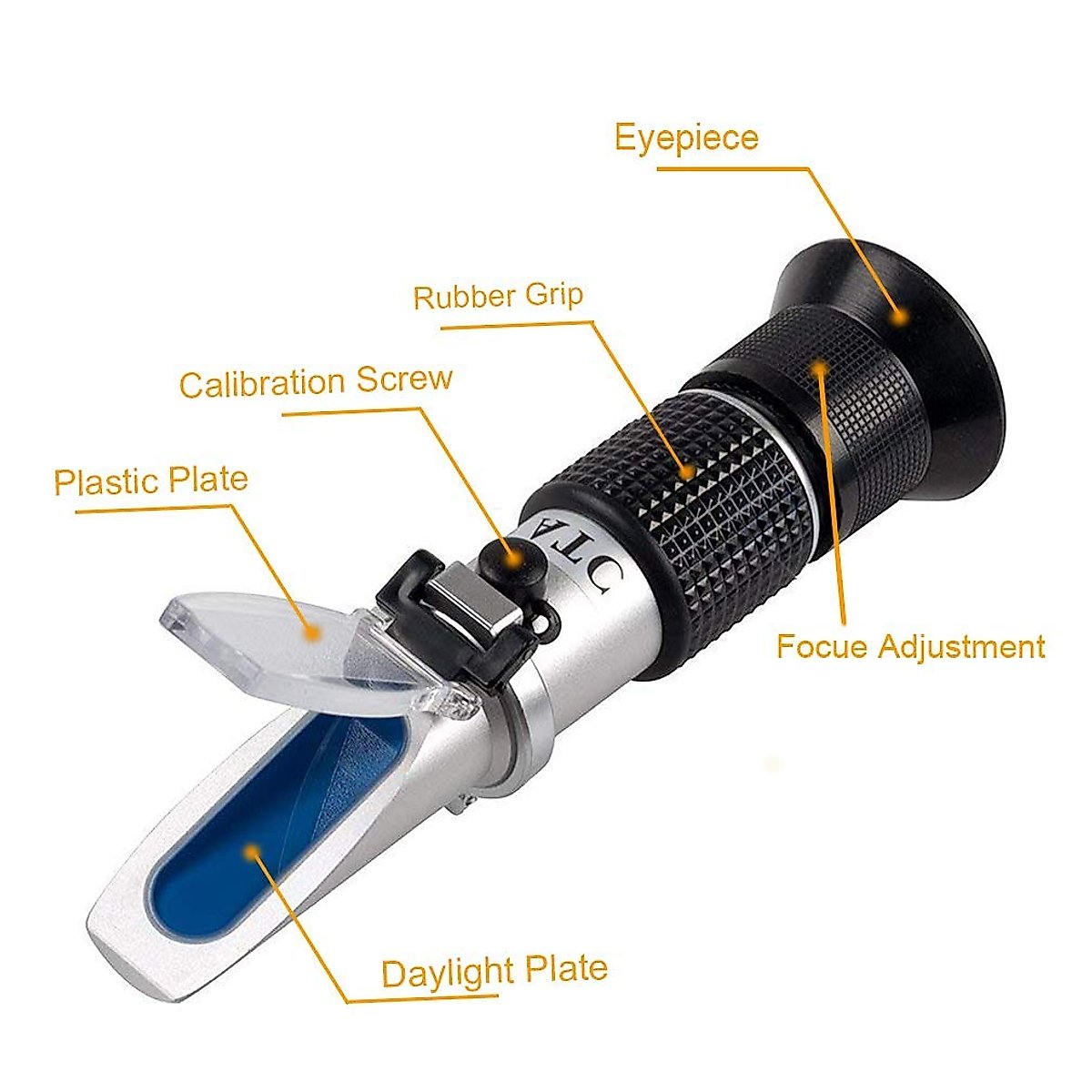 SMARTSMITH Refractometer Honey 10-32% for Honey Moisture, Brix and Baume, 3-in-1 Uses, 58-90% Brix Scale Range Honey Moisture Tester, with ATC, Ideal for Honey, Maple Syrup, and Molasses, Bee Keeping