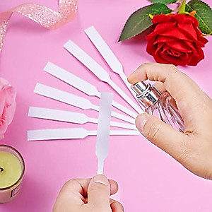 400Pcs Perfume Test Strips Paper Perfume Testing Strips Disposable Perfume Test Paper White Perfume Test Strips Essential Oils Test Card for Perfume Fragrances Scents Testing