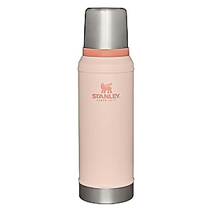 Stanley Classic Vacuum Insulated Wide Mouth Bottle - BPA-Free 18/8 Stainless Steel Thermos for Cold & Hot Beverages - 1.0QT - Limestone