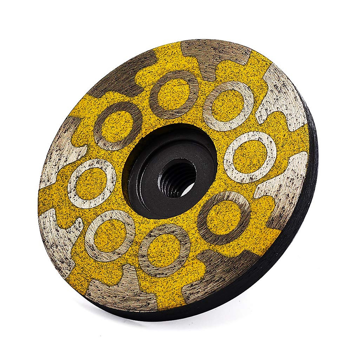 YIJING 4" Diamond Cup Wheel Resin Diamond Grinding Wheel Medium Grit with Thread 5/8“-11 for Grinding Stone Concrete and Tiles…