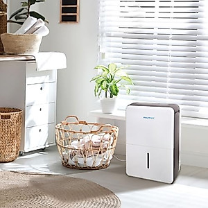 Keystone Energy Star 22-Pint Portable Dehumidifier for Basement, Garage, Living Room, and Large Rooms up to 1,500 Sq.Ft., Quiet Dehumidifier for Home and Moisture Absorber with Auto-Shutoff and Timer