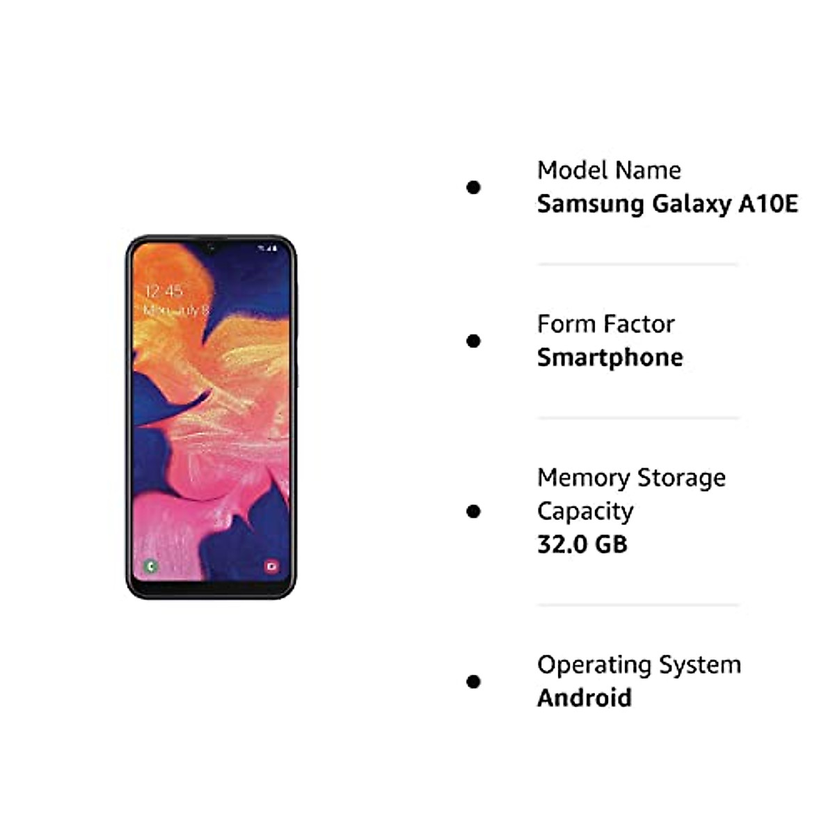 Samsung Galaxy A10E SM-A102U 32GB T-Mobile Android Smartphone (Renewed)