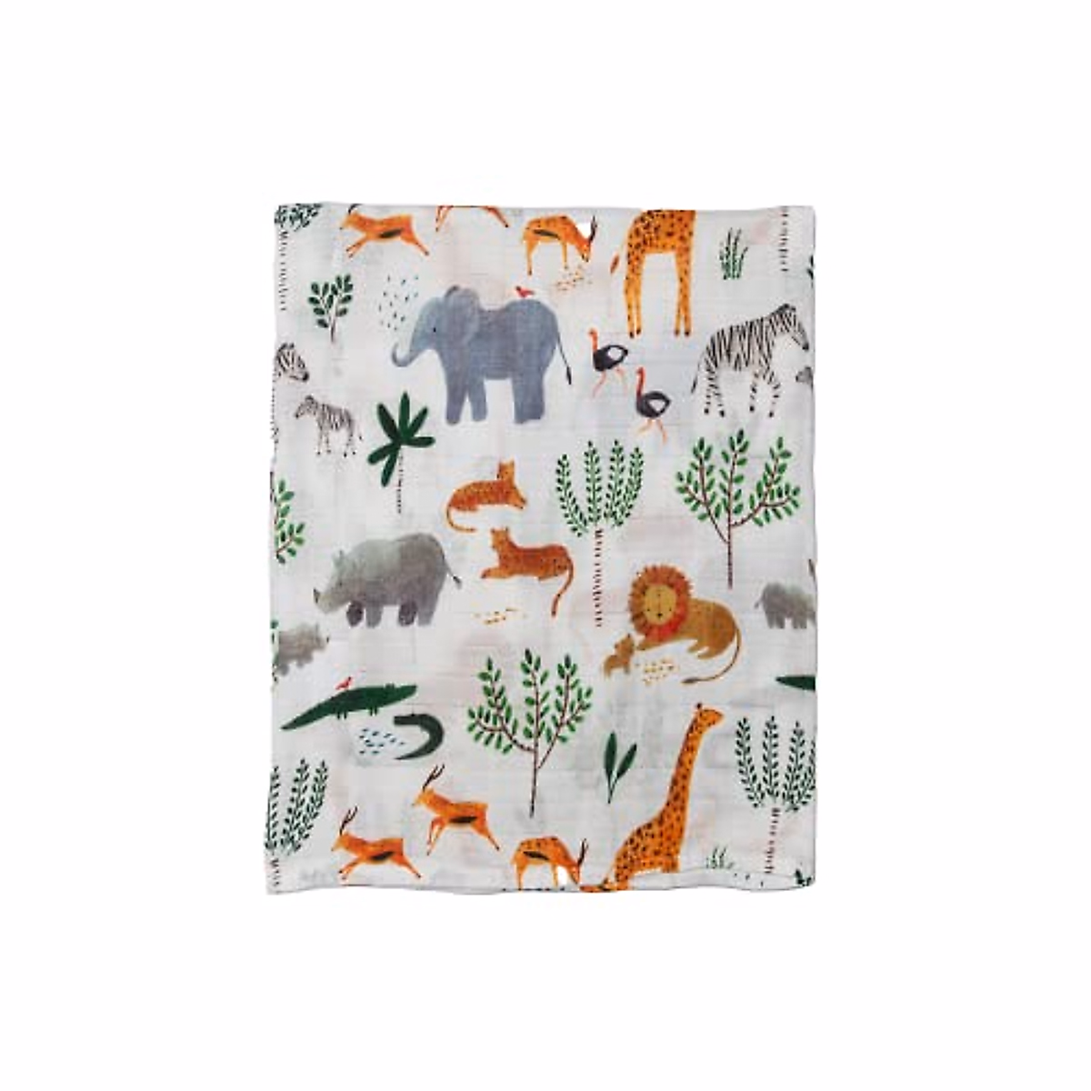 Loulou Lollipop Soft Baby Swaddle Blanket Muslin Wrap Receiving Blanket for Newborn to Toddler Girl and Boy, Large 47” by 47” - Safari Jungle…
