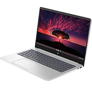HP Chromebook 8GB RAM for School Students Adults| Intel Processor N200 |15.6inch IPS Display| Numeric Keyboard| Wireless Wi-Fi6| USB Type C| Webcam| Fast Charge (8GB RAM |64GB eMMC+128G SD Card)