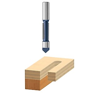 Bosch 85428M 3/8 In. x 1 In. Carbide Tipped 2-Flute Pilot Panel Bit