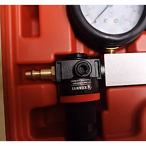 Cylinder Leak Down Tester,Compression Test kit - Engine Cylinder Dual Gauge Leakdown Tester kit Diagnostics Tool.