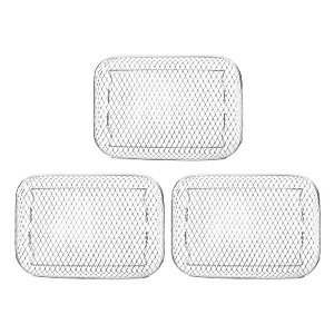 Tnfeeon 3 Layer Fryer Grilling Rack, Stainless Steel Stackable Cooling Rack for Baking Cooking Grilling