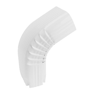 Downspout Gutter Elbow Style A 3" x 4" Angle is 75° White Aluminum 1pack