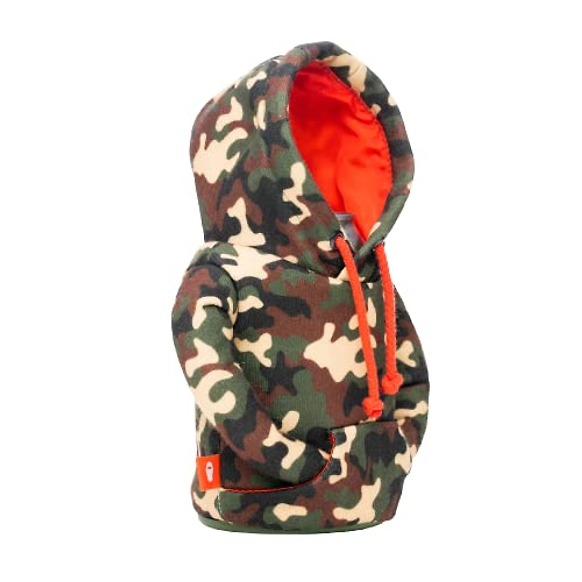 Puffin - The Hoodie Beverage Jacket, Insulated Can Cooler, Woodsy Camo/Puffin Red