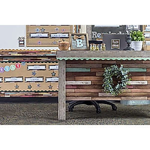 Teacher Created Resources Mint Green Scalloped Rolled Border Trim - 50ft - Decorate Bulletin Boards, Walls, Desks, Windows, Doors, Lockers, Schools, Classrooms, Homeschool & Offices