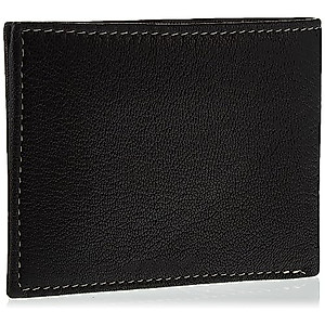Timberland mens Blix Slimfold Leather Wallet, Black, One Size