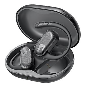 SoundPEATS Breezy Open Ear Headphones, 40Hrs Playtime, 90° Adjustable Wireless Earbuds, Bluetooth 5.4 Earphones, 12mm Drivers, 4 Mics with AI Call Noise Cancellation