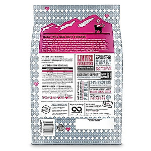 "I and love and you" Lovingly Simple Dry Cat Food, Salmon and Sweet Potato Recipe, Limited Ingredient Formula, Poultry Free, For Allergies and Healthy Skin, Grain Free, 3.4lb Bag