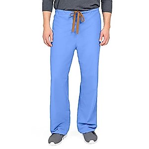 Medline PerforMAX Reversible Drawstring Scrub Pant, ANG-CC, Medium, Ceil Blue