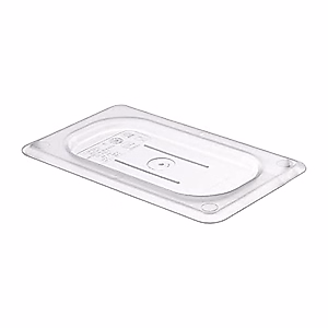 Cambro 90CWC135 Camwear Food Pan Cover 1/9 size flat clear - Case of 6