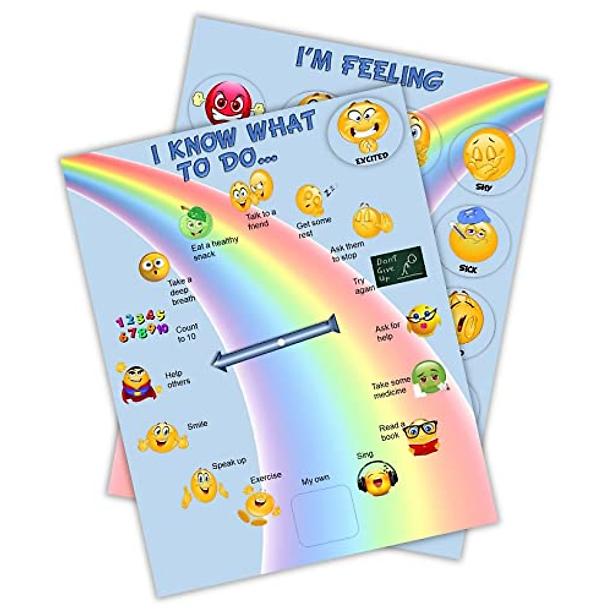 Thought-Spot I Know What to Do Feeling/Moods Products: Different Moods/Emotions; Autism; ADHD; Helps Kids Identify Feelings and Make Positive Choices (Moods/Feeling Poster)