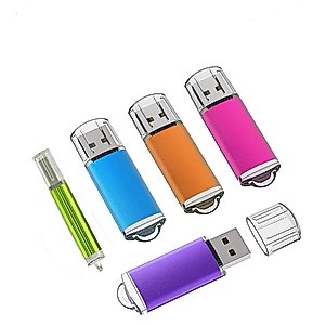 5 PCS 2.0/3.0 USB Flash Drive Pen Drive Memory Stick Thumb Stick Pen Black (3.0/8GB)