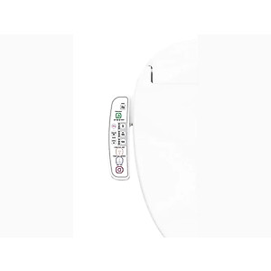 KOHLER BN330-N0 Novita Electric Bidet Toliet Seat, Elongated Heated Bidet Warm Water Bidet with Dryer, Bidets for Existing Toilets, White