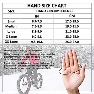 FIDESTE -40℉ Waterproof Winter Thermal Gloves - 3M Thinsulate Windproof Touch Screen Warm Gloves - for Driving Motorcycle,Cycling,Running,Outdoor Sports - for Women and Men - Black (M)