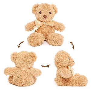 Tezituor Bulk Teddy Bears Stuffed Animal, Teddy Bears Bulk Stuffed Bear, Soft Teddy Bear Centerpiece Baby Shower, 7 Colors, 7 Packs, 10in