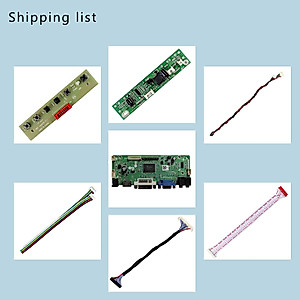 VSDISPLAY HD-MI DVI VGA Audio LCD Controller Board Work for 17" 4:3 1280x960 DV170YGM-N10 DV170YGZ-N10 LVDS LCD Screen