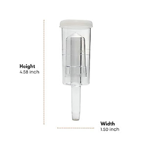 3ct. - 3 Piece Airlock with #7 Stopper - Set of 3 (Cylinder Airlock)