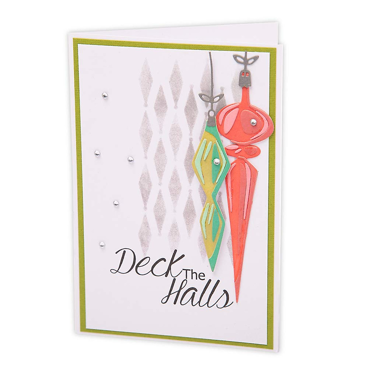 Sizzix Thinlits Die Set , Ornaments by Tim Holtz, 17 Pack, Multiple Sizes, us:one, Hanging Baubles 17 Count