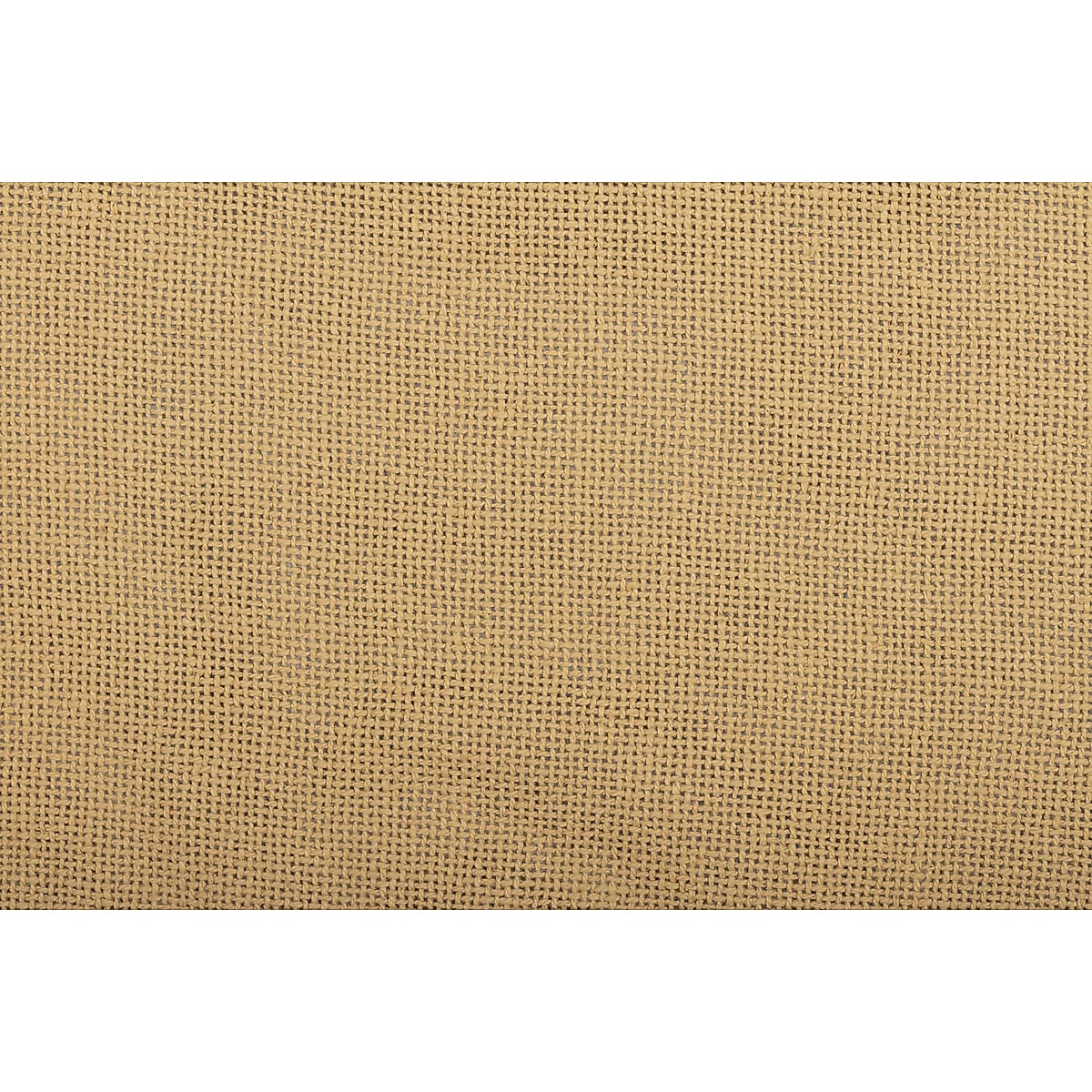 VHC Brands Burlap Table Topper Soft Natural Cotton Farmhouse Kitchen Table Cloth with Fringed Edges 40x40