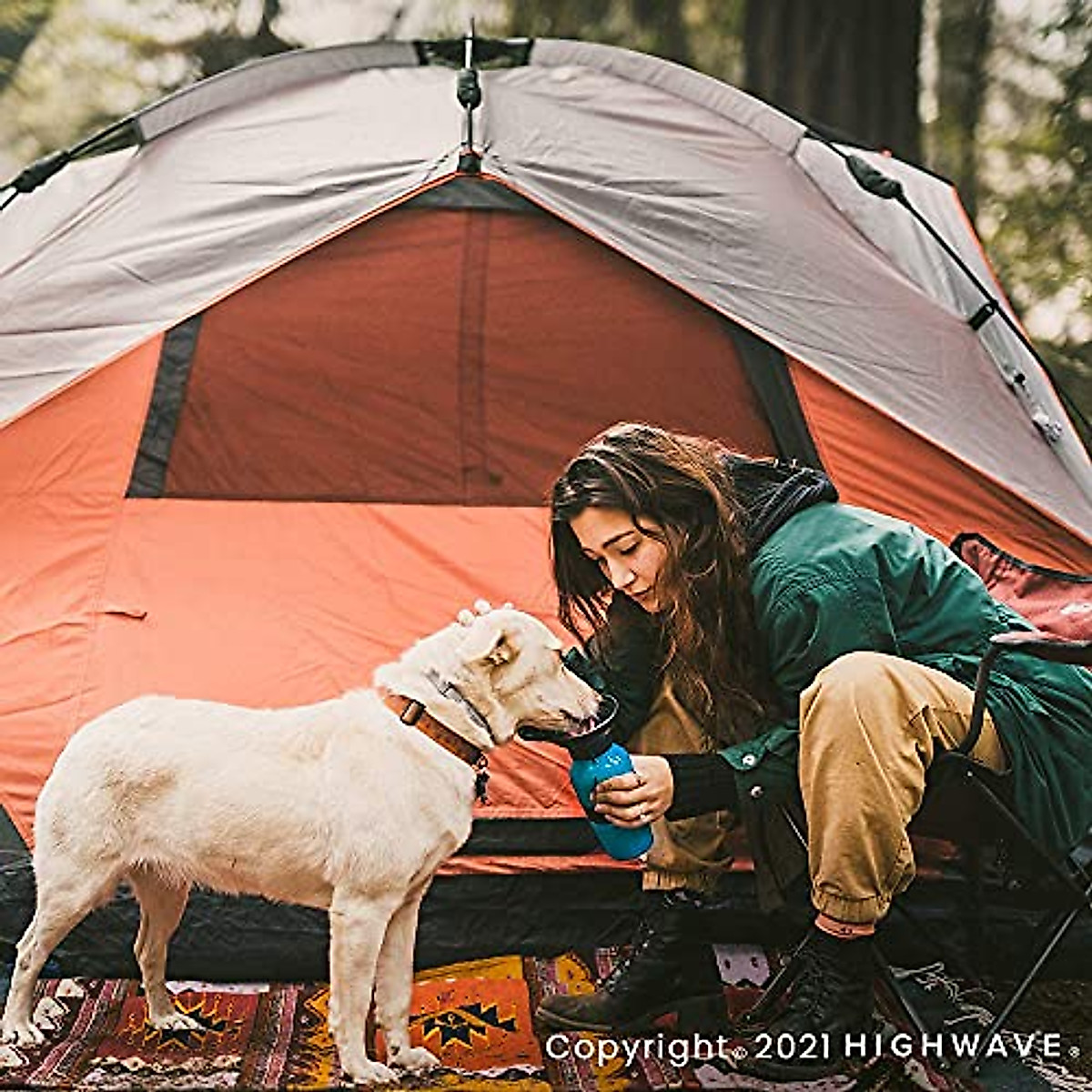 Highwave AutoDogMug Dog Water Bottle BPA Free Portable Dog Water Bottle | Leak-Proof Portable Dog Water Bottle for Hiking and Traveling | Dish-Washer Safe | 20 oz