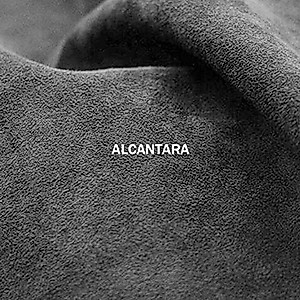 Alcantara Leather Key Case Cover Fit for Aston Martin DB11 DBS Superleggera (Black)