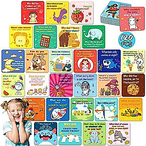 YTSQLER 120 Lunch Box Joke Cards for Kids Lunch Box Notes for Kids Motivational Inspirational Pun Cards for Students Teachers, Lunchbox Joke Cards for Boys Girls with Reward Stickers