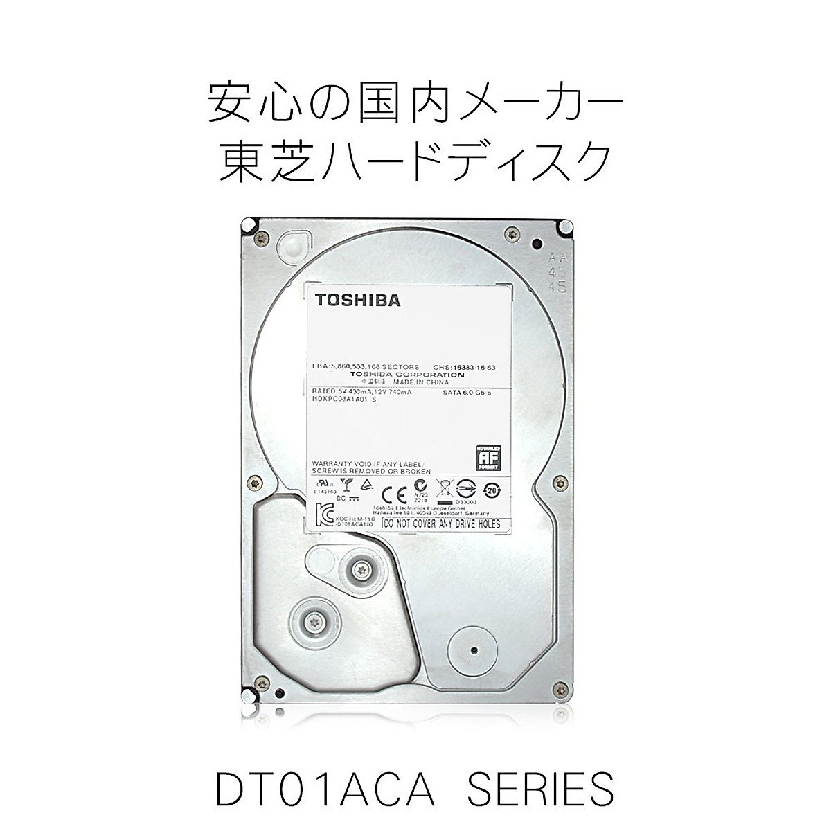 Toshiba DT01ACA100 1tb 7200rpm 3.5inch Sata 6gbps 32mb Cache Hard Dri