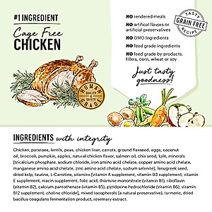 The Honest Kitchen Whole Food Clusters Puppy Grain Free Chicken Dry Dog Food, 1 lb Bag