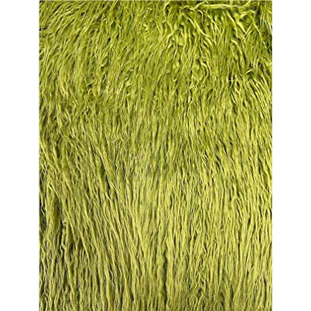 Faux/Fake Fur Mongolian Fabric Sold by The Yard (Olive Prime)